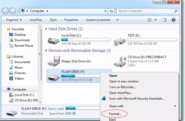 Photo 2 - การเปลี่ยนระบบไฟล์ USB - ทำไมและอย่างไร