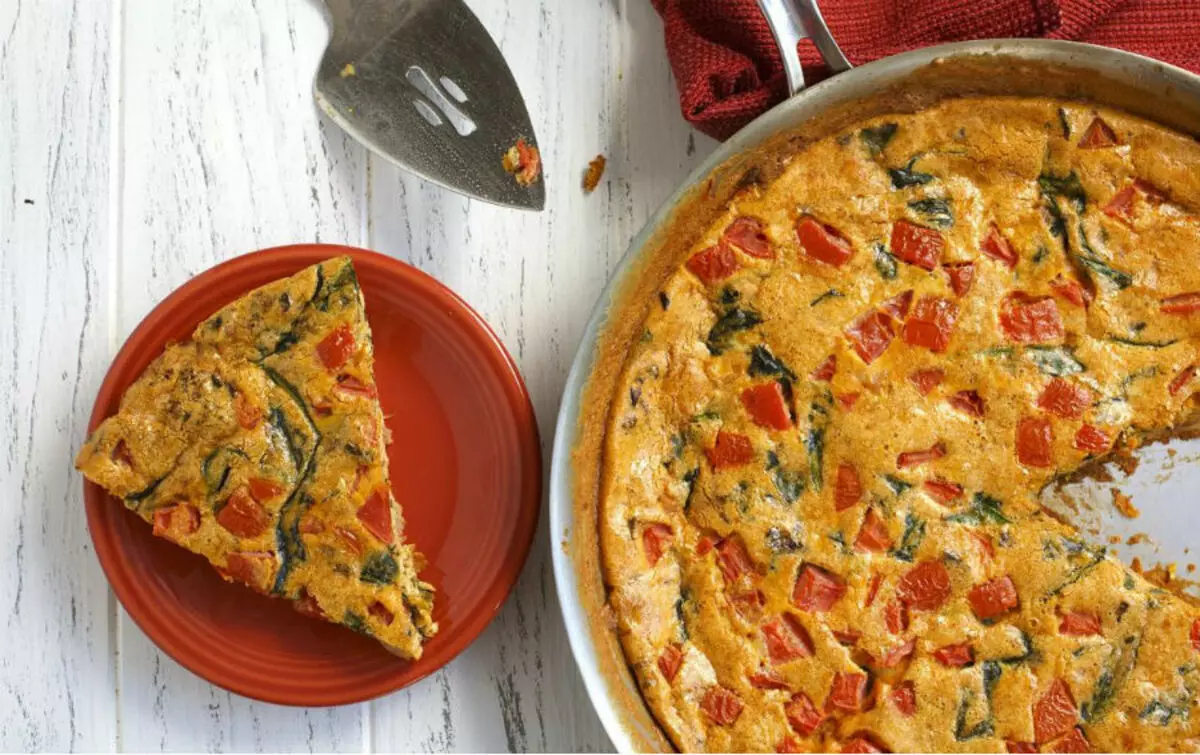 Casserole de ovo con verduras ou touciño