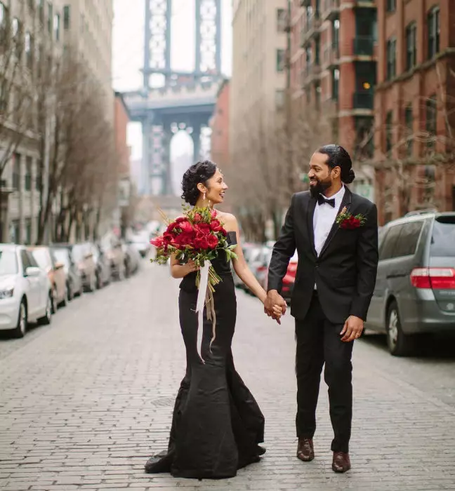 স্টাইলিশ newlyweds