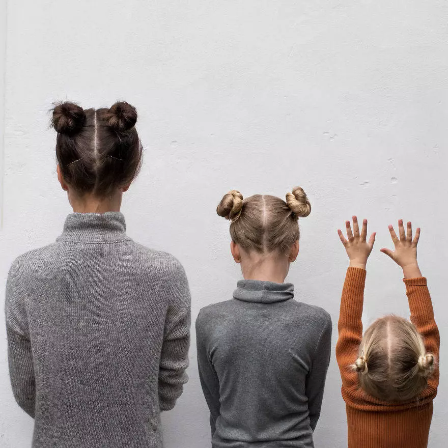 Incroyablement toucher: maman fait des photos cool avec des filles aimées 1317_5