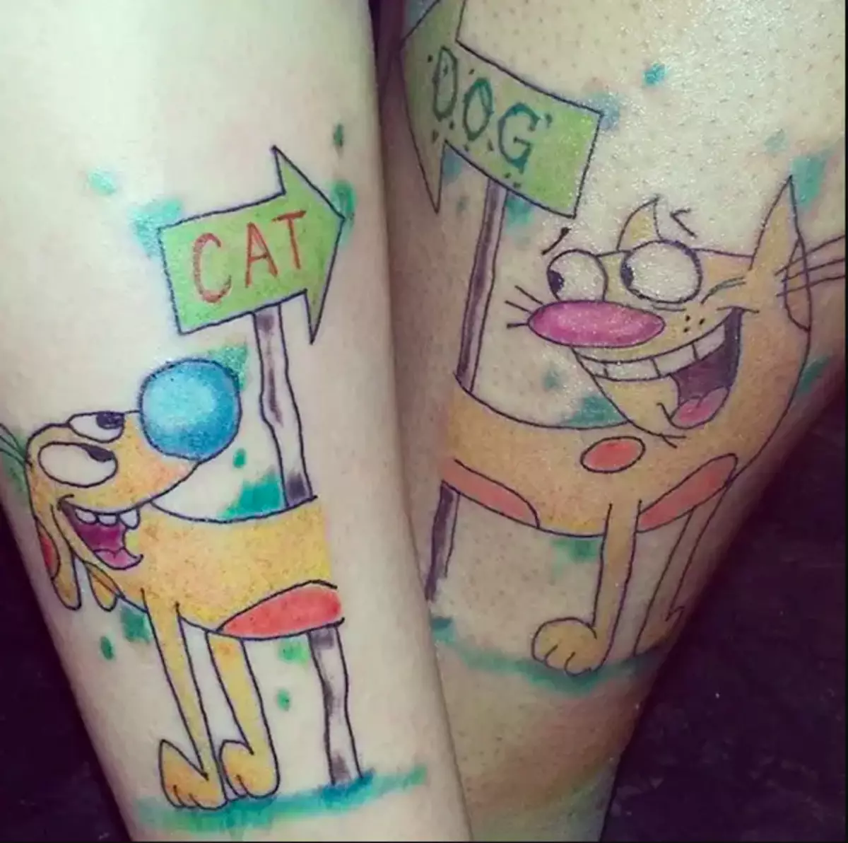 The coolest pair tattoos