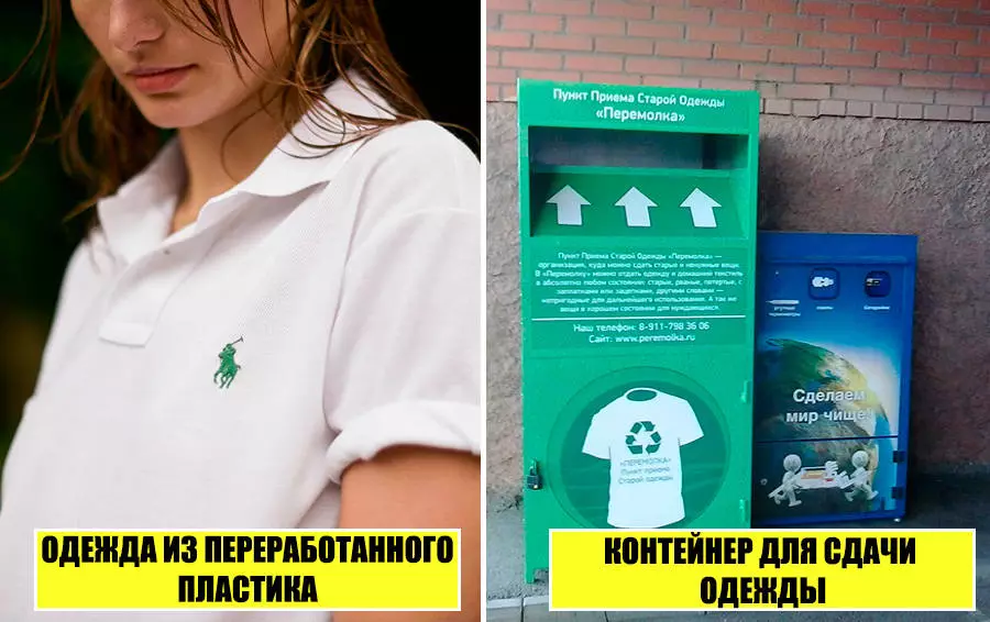 Genbrugt plastik tøj