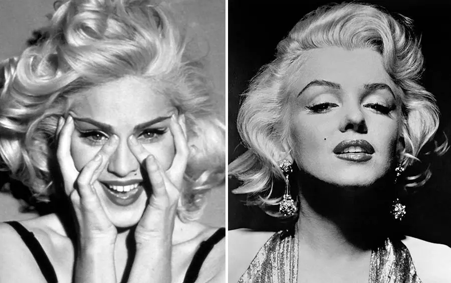 Madonna et Merilin Monroe