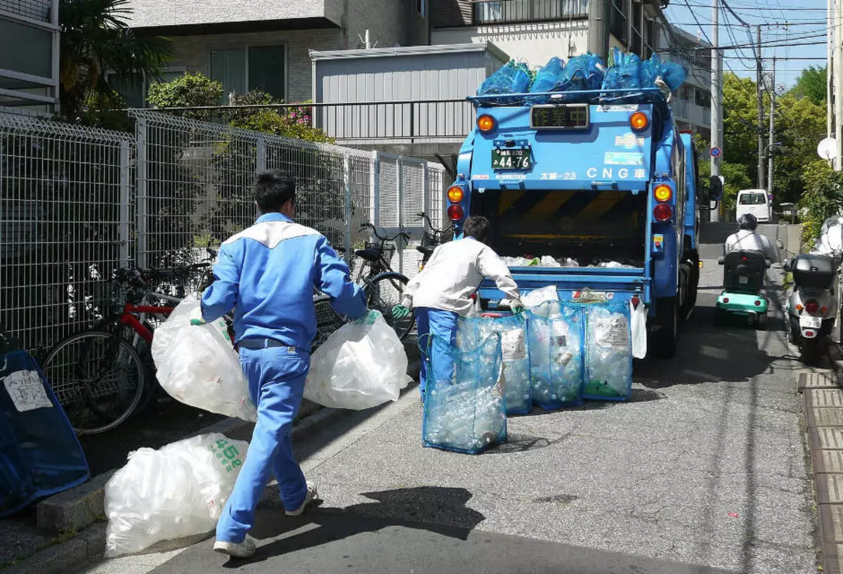 affald i Japan.