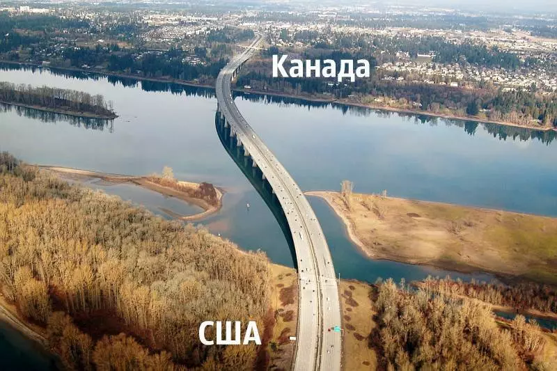 Kanadan ja USA: n raja