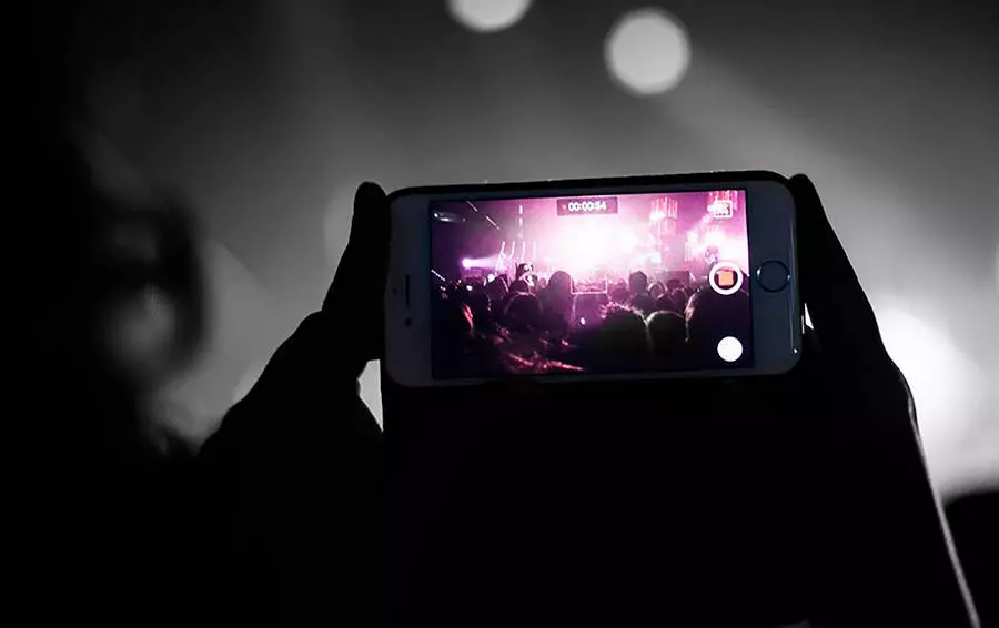 Tirer un concert sur un smartphone