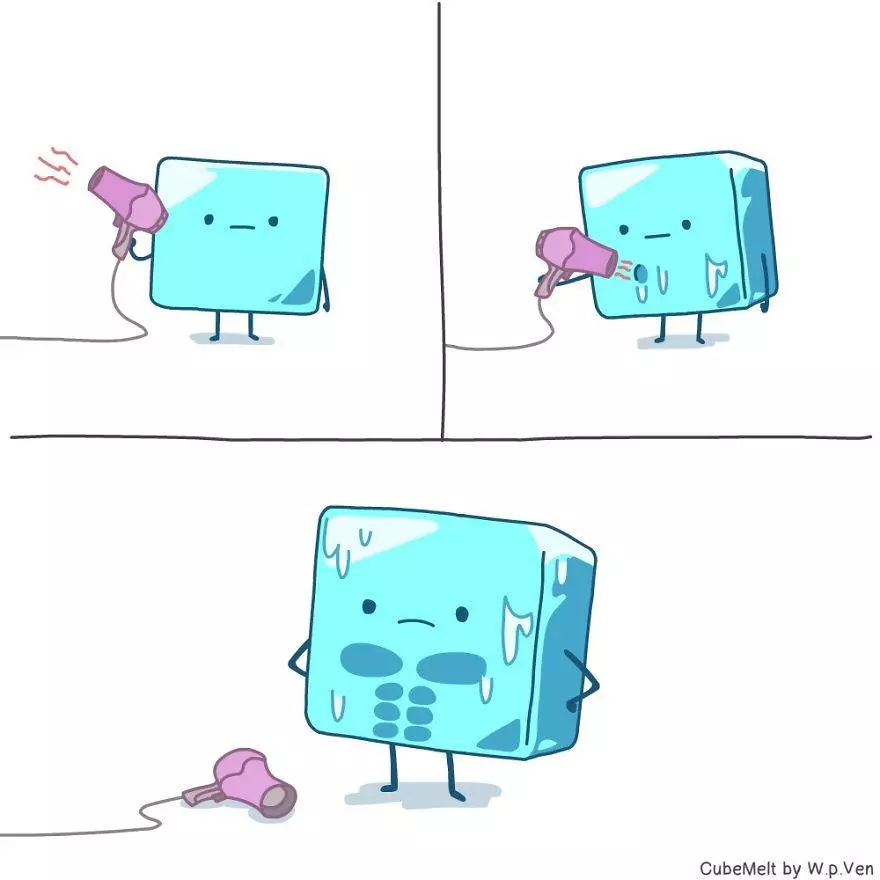 I-Comics malunga nee-cubes ze-ice