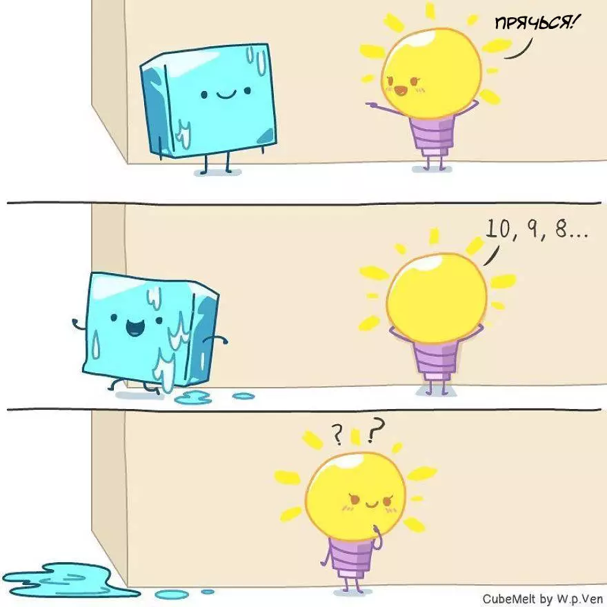 I-Comics malunga nee-cubes ze-ice