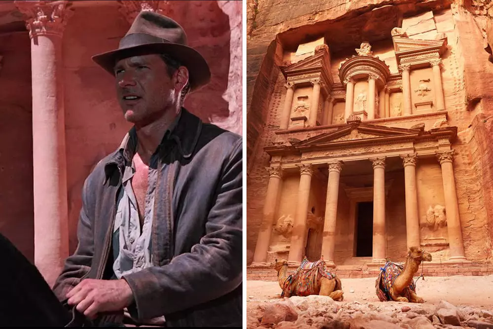 Lle'r oeddent yn ffilmio'r ffilm Indiana Jones