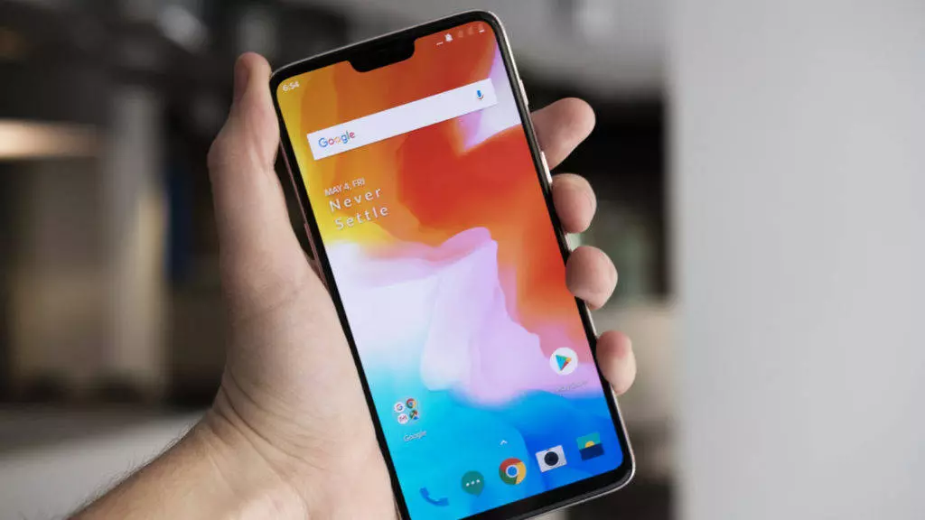 OnePlus 6 ekrano