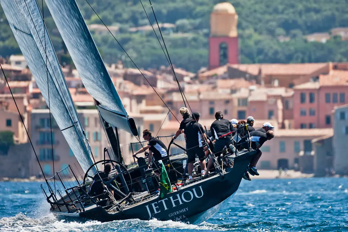 Giraglia Rolex Corn Seoltóireachta Reting Regatta Fhrainc An Iodáil