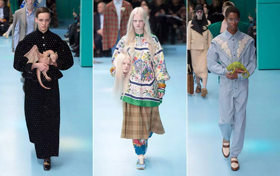 Ipinapakita ang Gucci Autumn Winter sa Italya