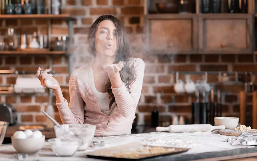 Produkter med olieagtig hud hvidt mel