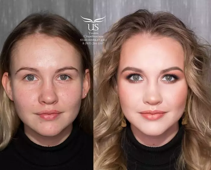 15 Striking "Virun" an "no" am Make-up, zu deem wäit ewech vun der Hollywood Schéinheet