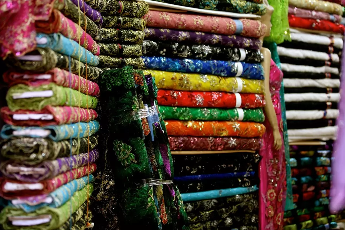 Textielmarkt in Dubai