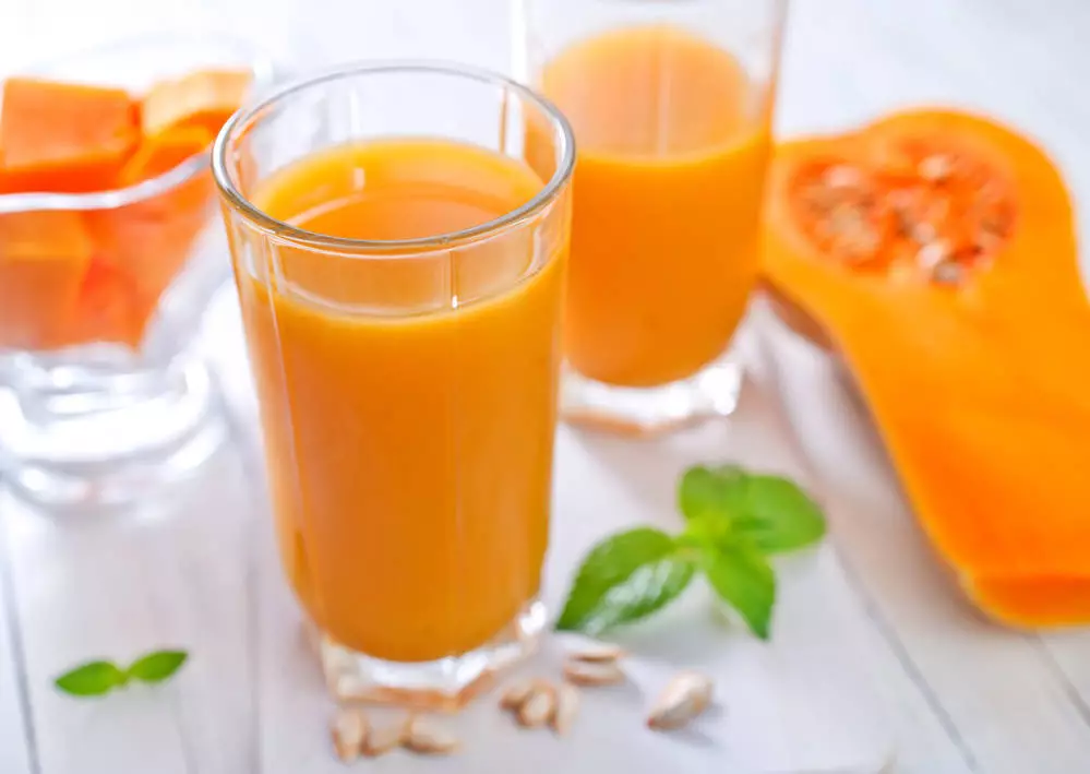 Suco de abóbora em casa