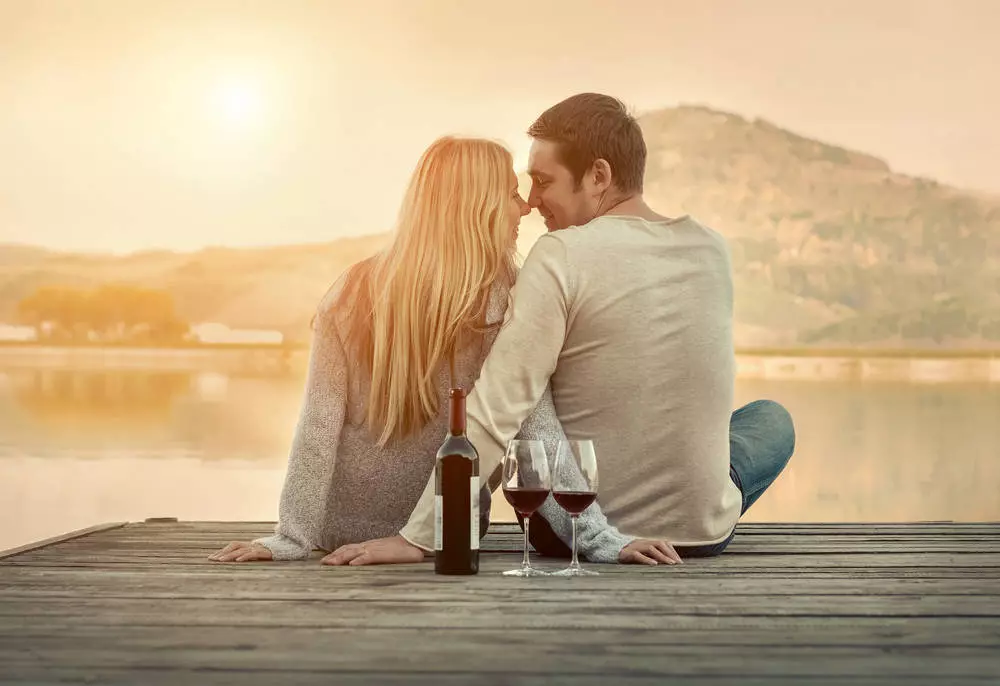 Couple on the lake