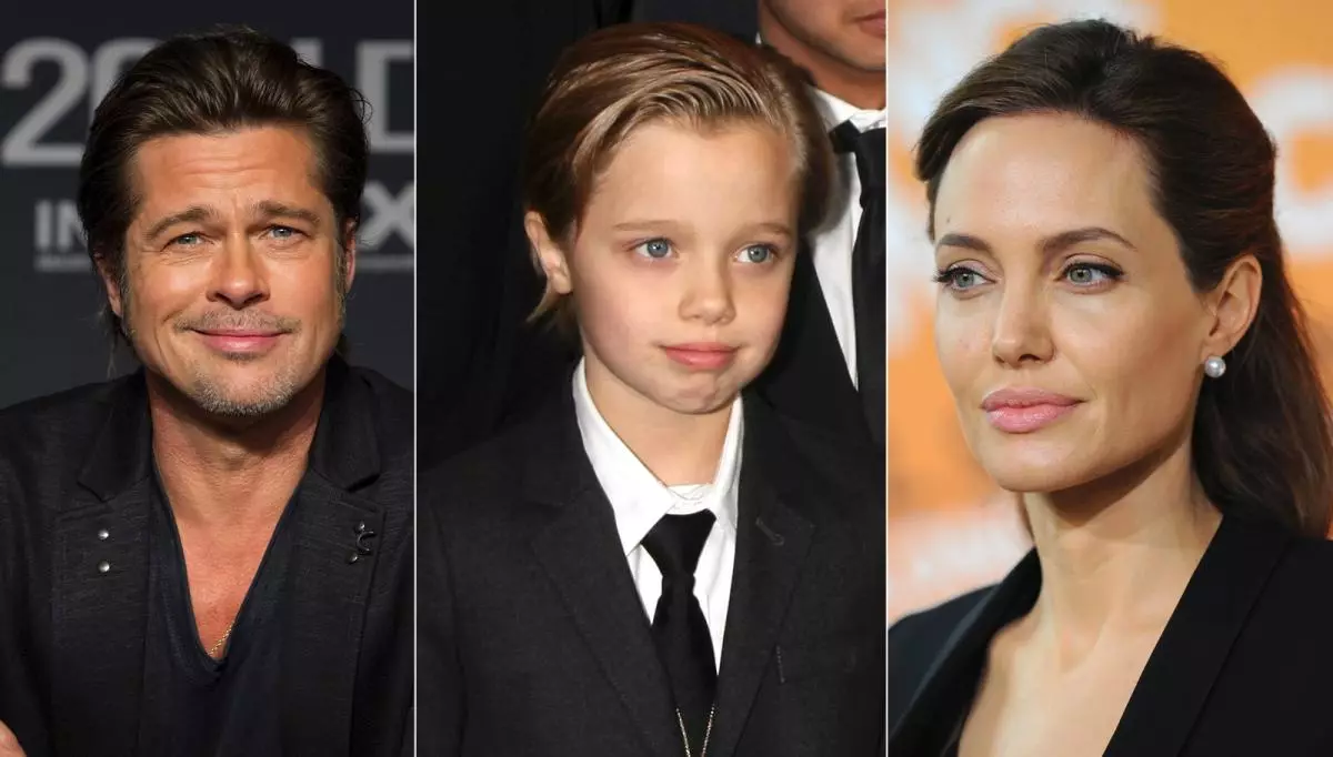 Angelina Jolie thiab Brad Pitt thawj zaug ntsib tom qab kev sib nrauj 488_1