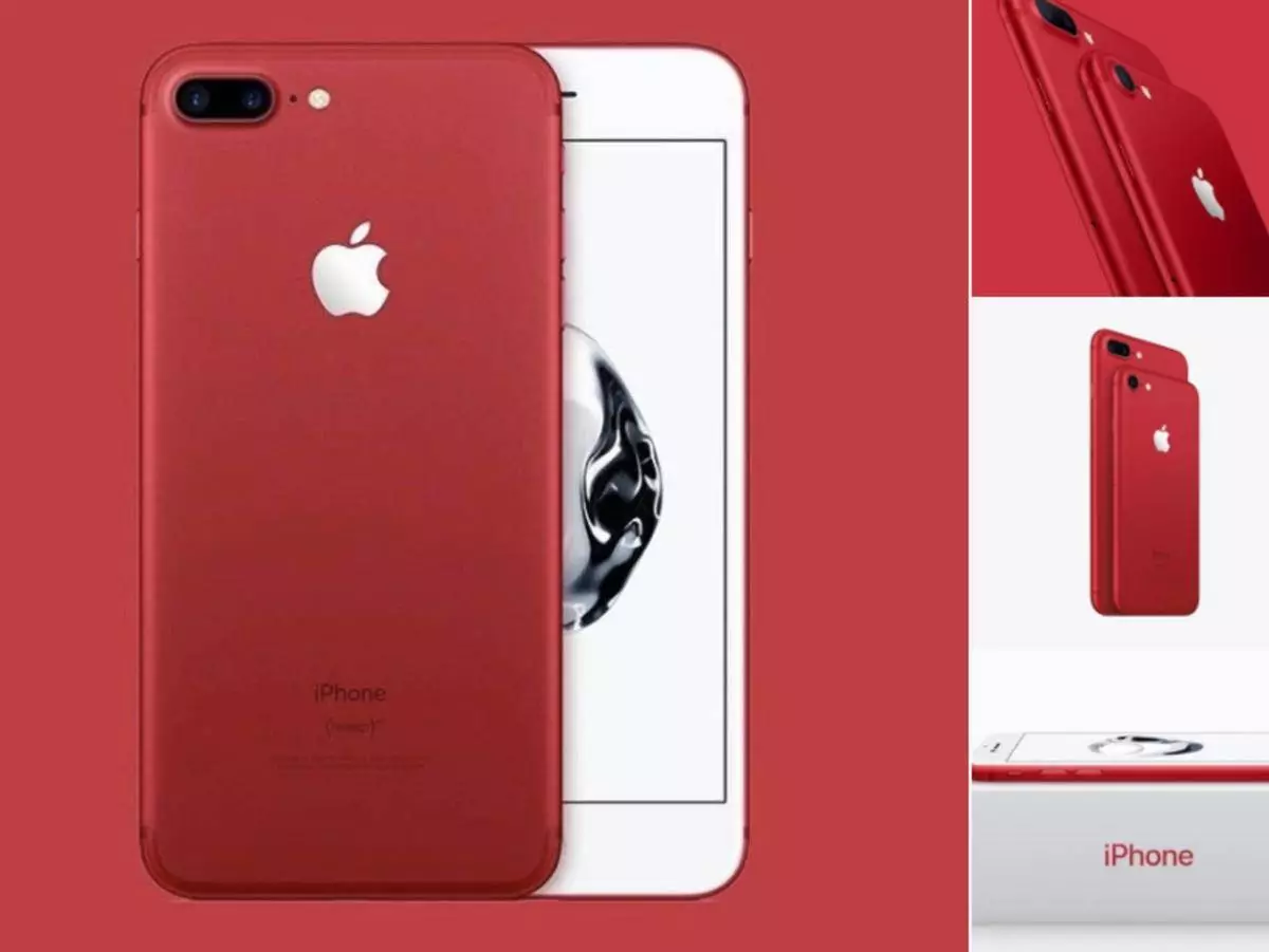 Iphone merah.